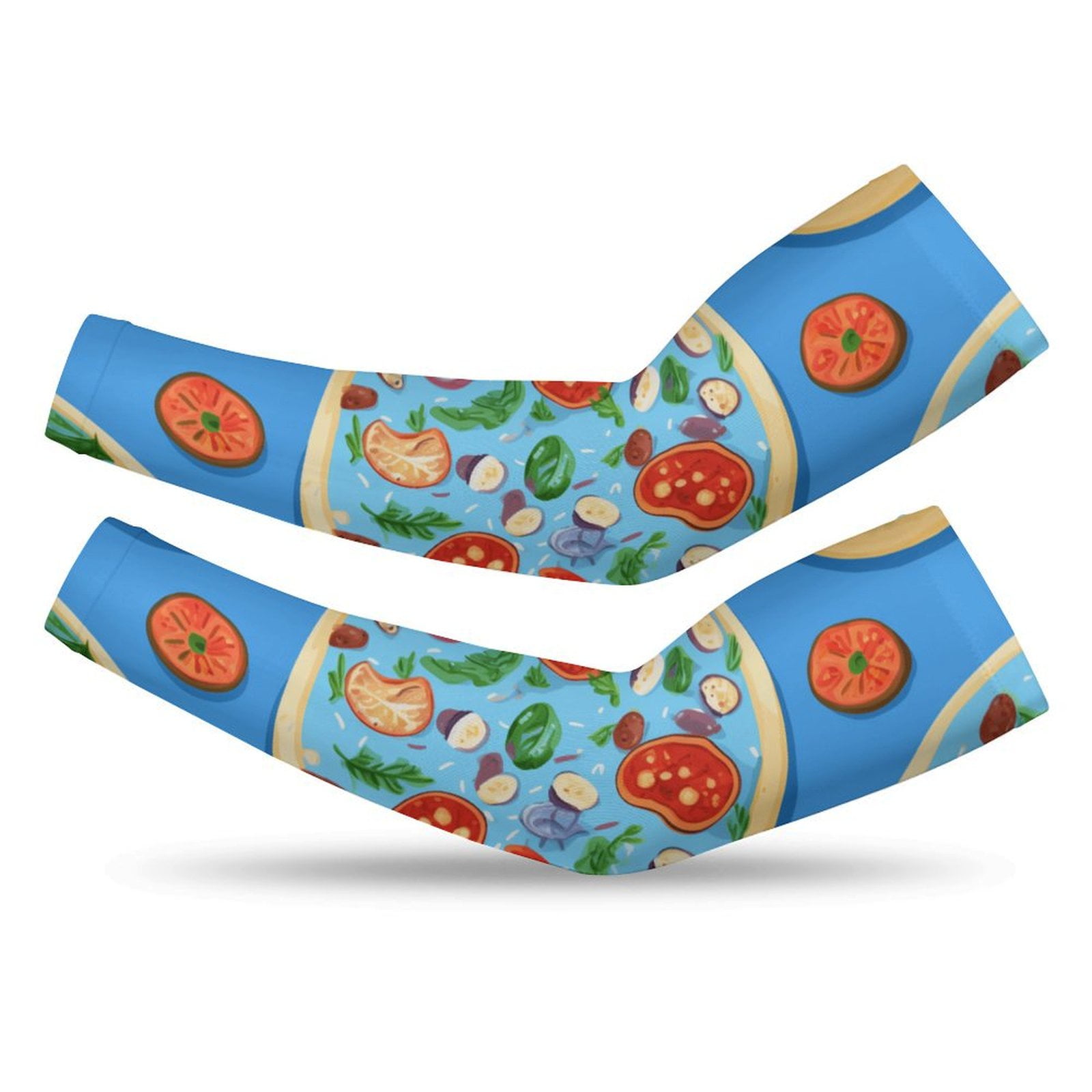 Fun Pizza Gardening Sleeves Farm Sun Protection Arm Cooling Sleeves ...