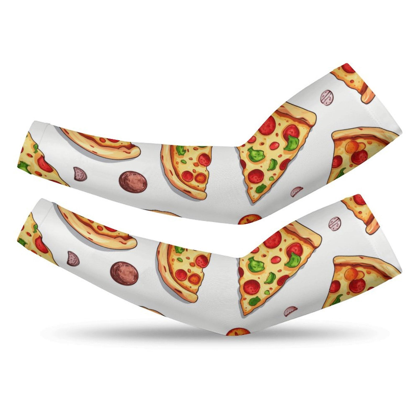 Fun Pizza Protection Cooling Arm Sleeves For Men Women, Uv Compression ...