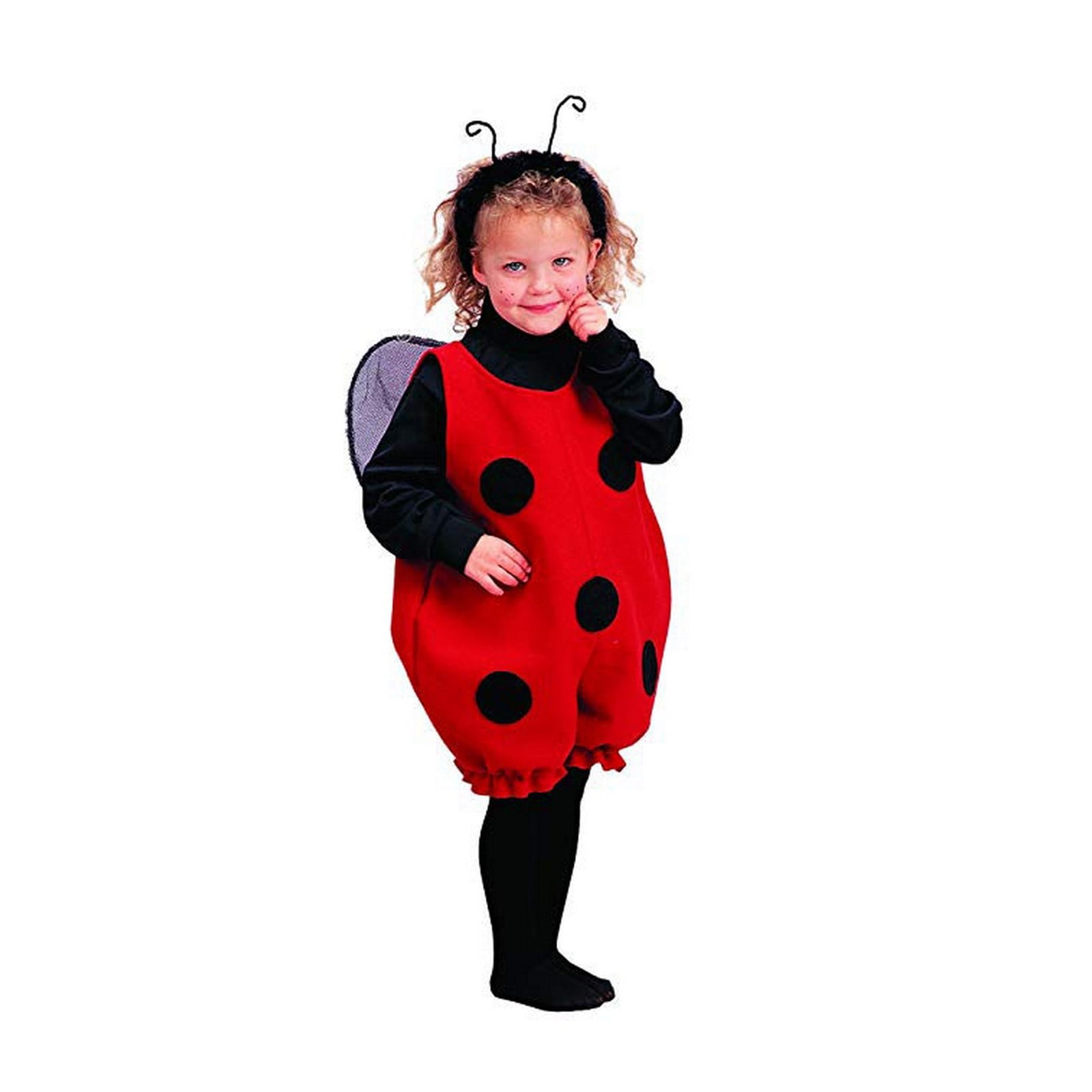 Fun Plus Ladybug Fancy-Dress Costume for Girls with Wings and Headband ...