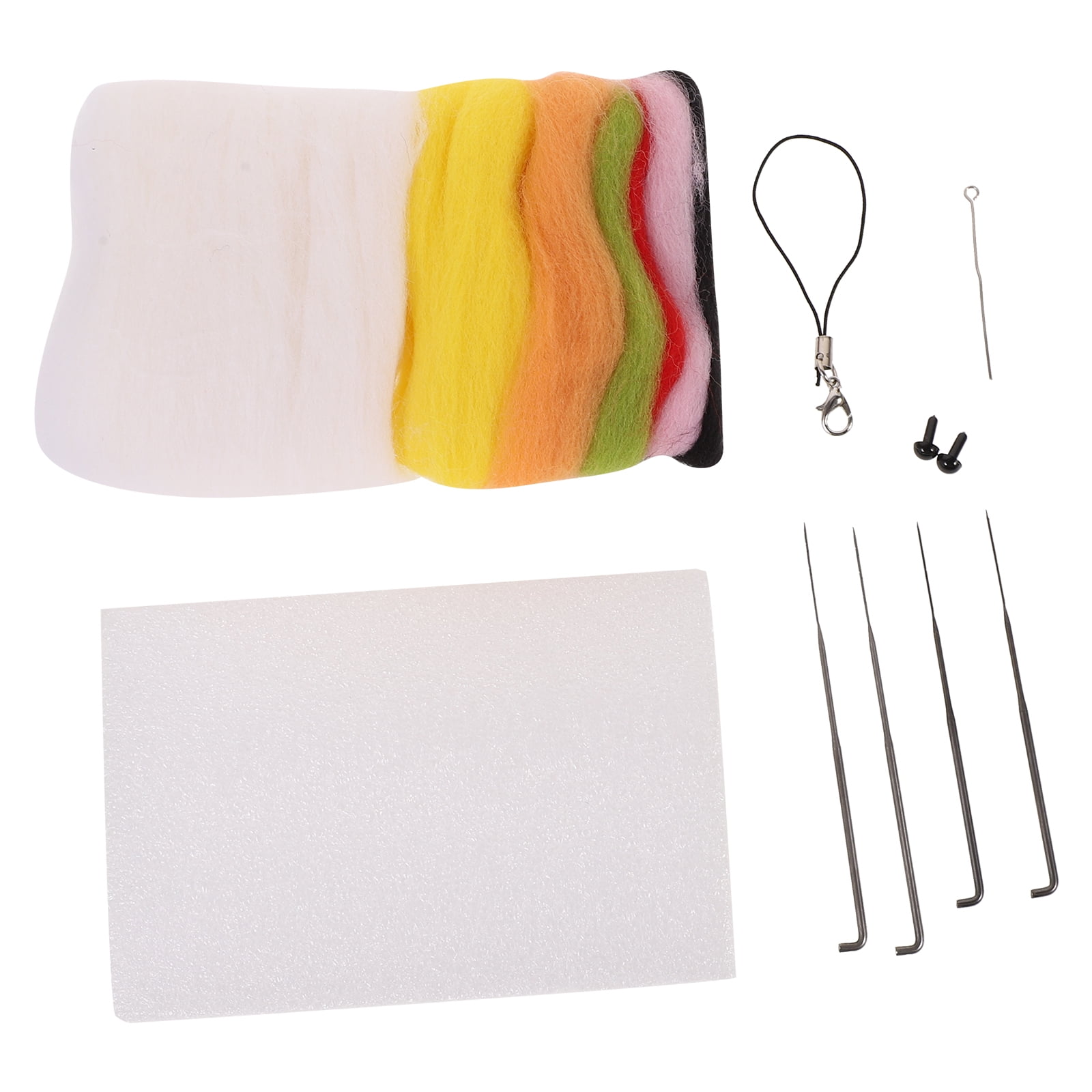 Fun Plush Doll DIY Needle Felting Kit Wool Felting Supplies Cartoon ...