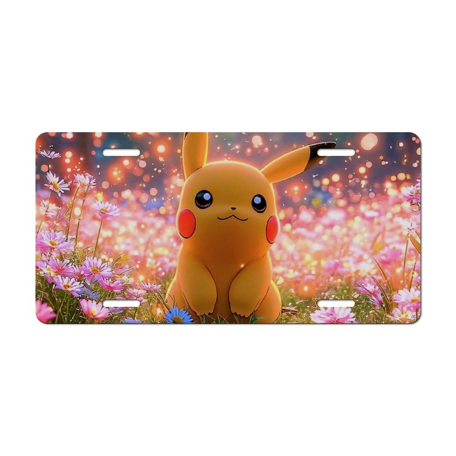 Pokémon Pikachu License Plate For Cars 6x12 Inch Rustproof Aluminum ...