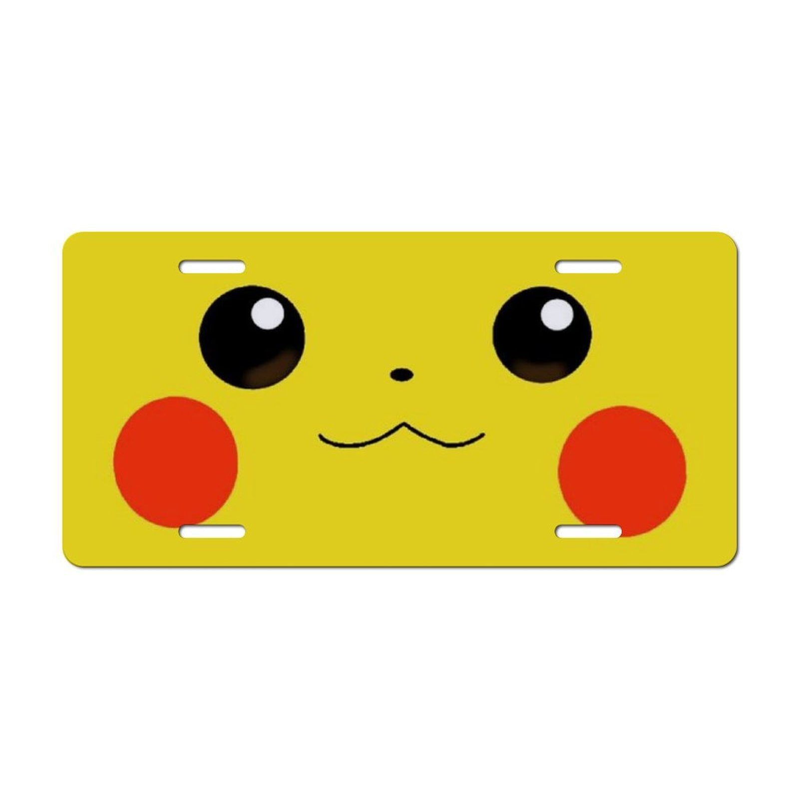 Pokémon Pikachu License Plate For Cars 6x12 Inch Rustproof Aluminum ...