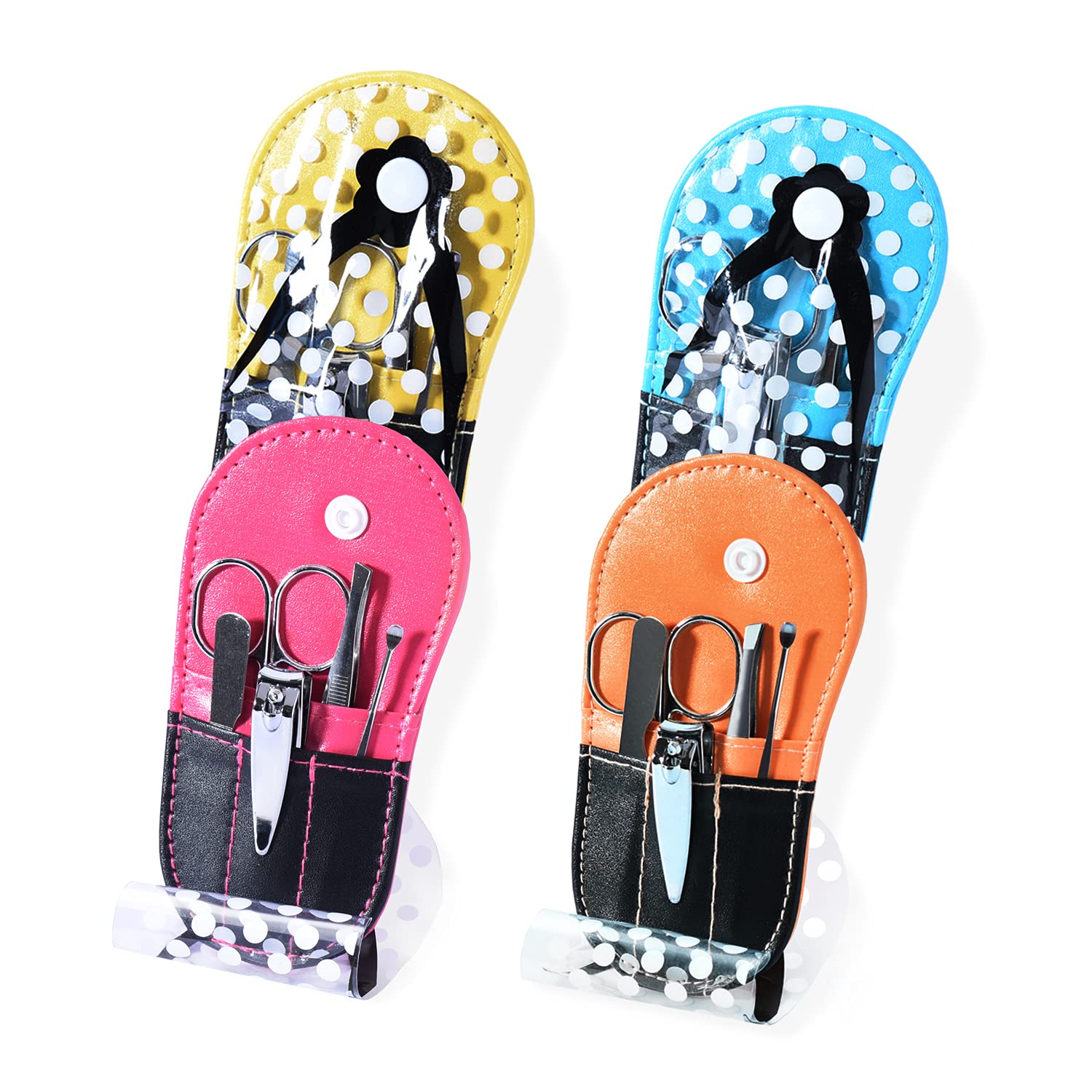 Fun Polka Dot Flip Flop Manicure Kit - Set of 4 - Walmart.com