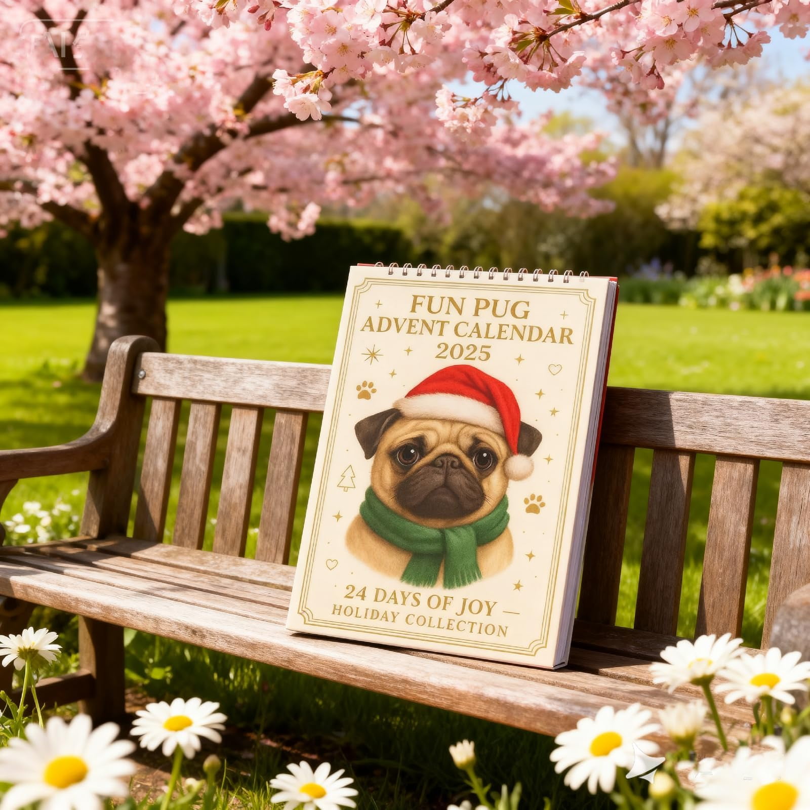 Fun Pug Advent Calendars 2025, 24 Days Acrylic Dog Ornaments Christmas ...