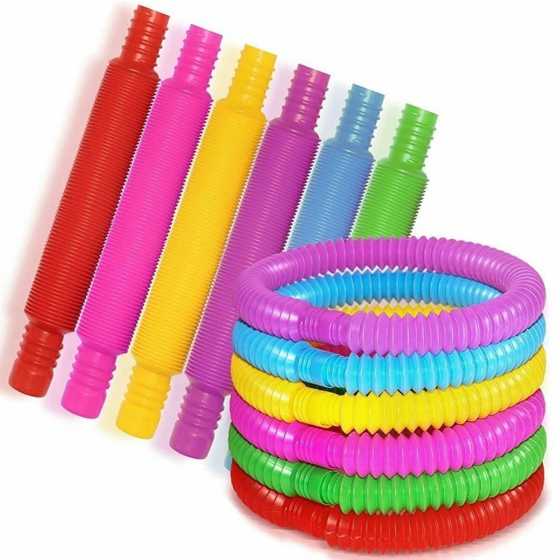 Fun Pull and Pop Tube Toy: 6 Pieces Pop Tube Fidget Adult and Child ...