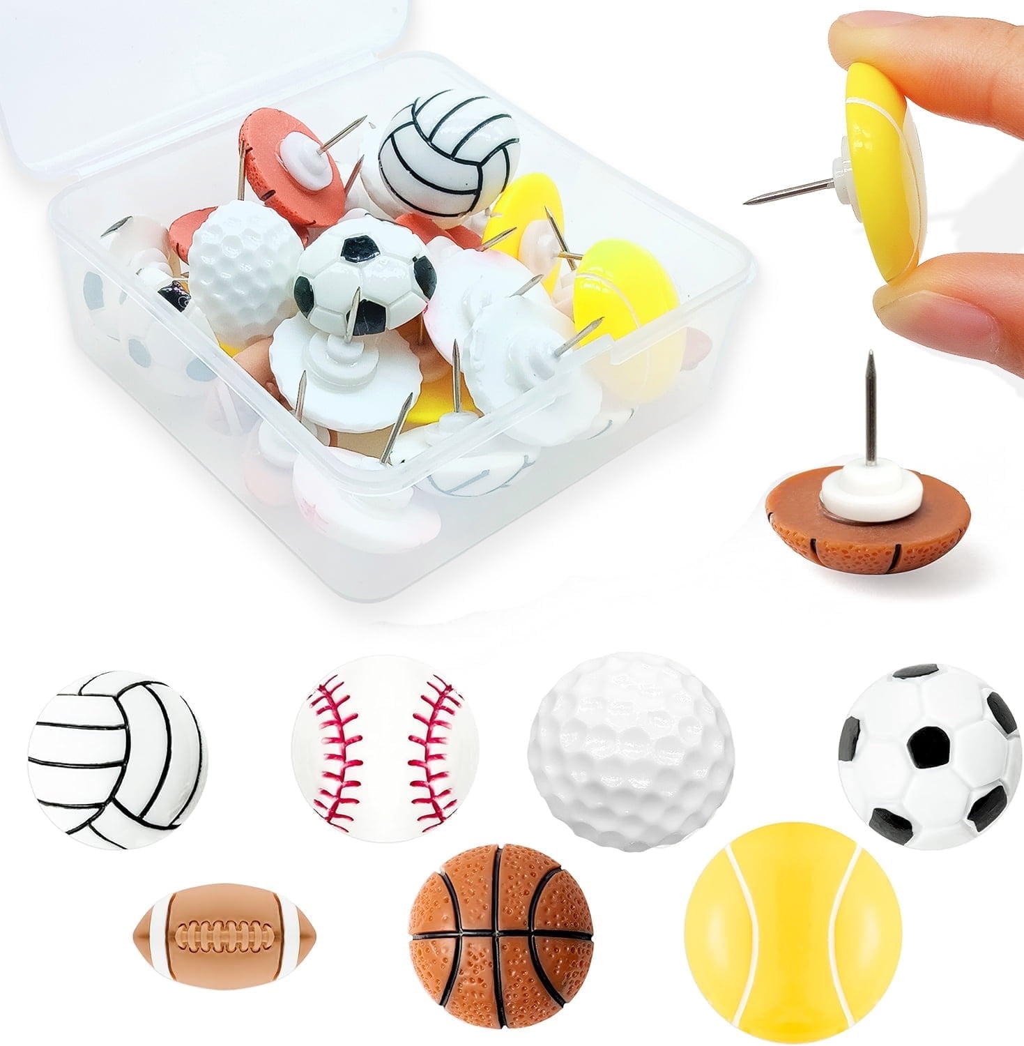 Fun Push Pins for Cork Board Cute Thumb Tacks Decorative Pushpins Resin ...