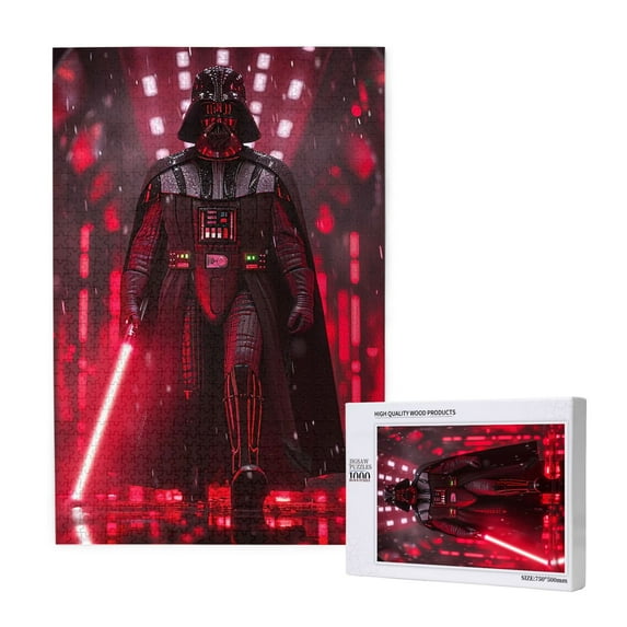 Fun Puzzle (Box) Darth Vader Wooden Picture Puzzle 1000 Piece Jigsaw ...