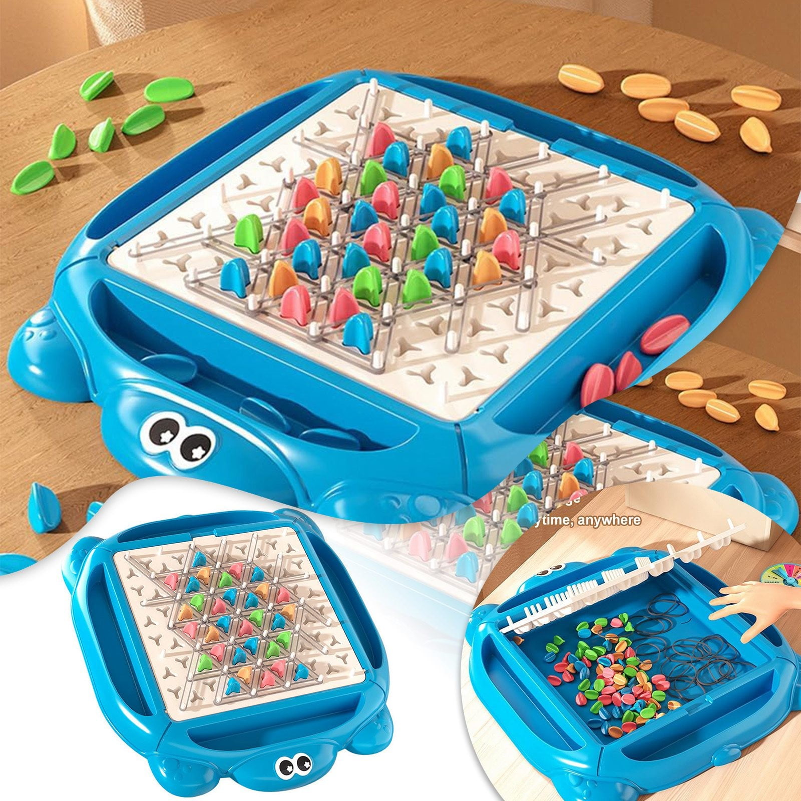 Fun Puzzle Pennant Chain Rubber Band Tabletop Game Multiplayer Strategy ...