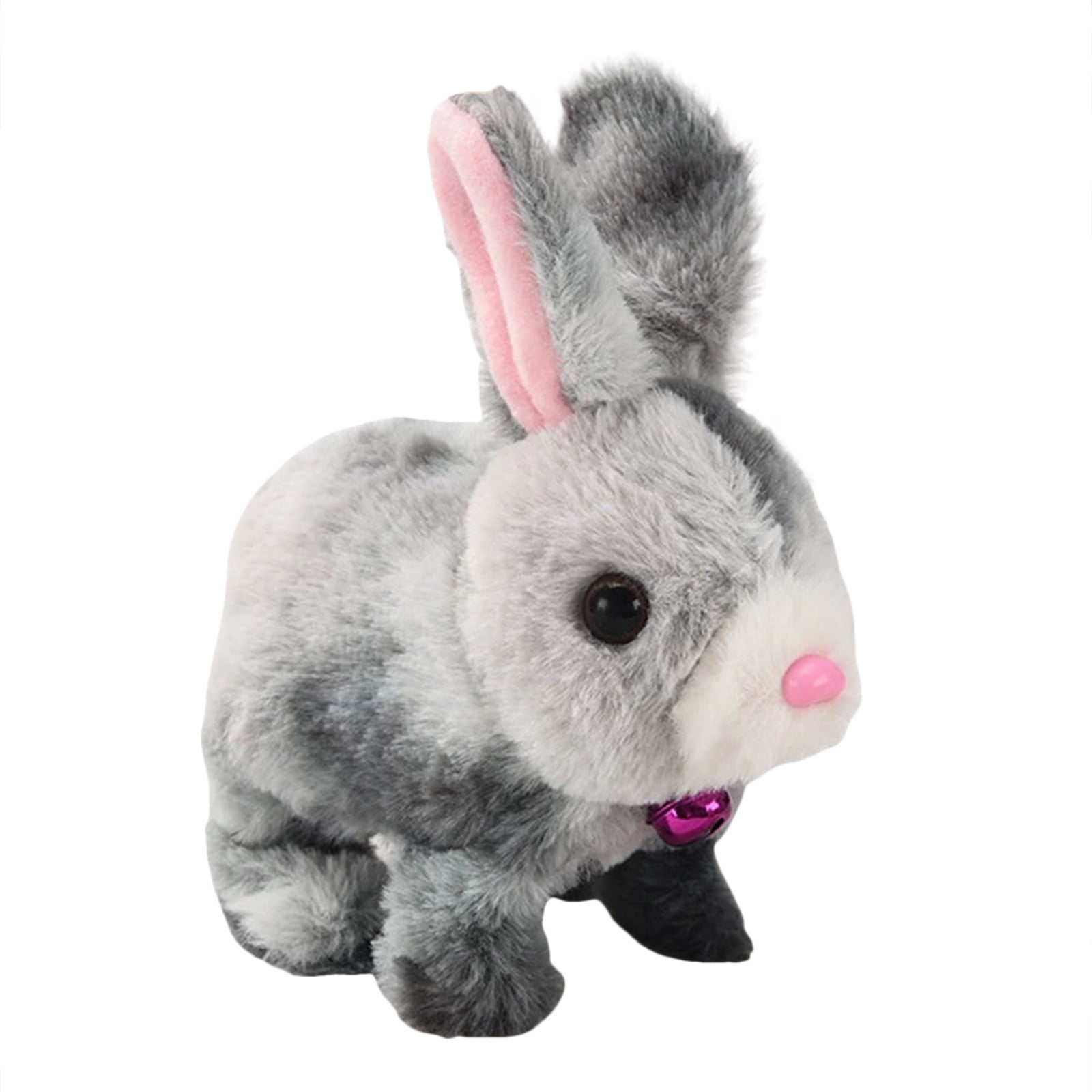 My Fun Realistic Bunny Toy,Hopping Rabbit Interactive Electronic Pet ...