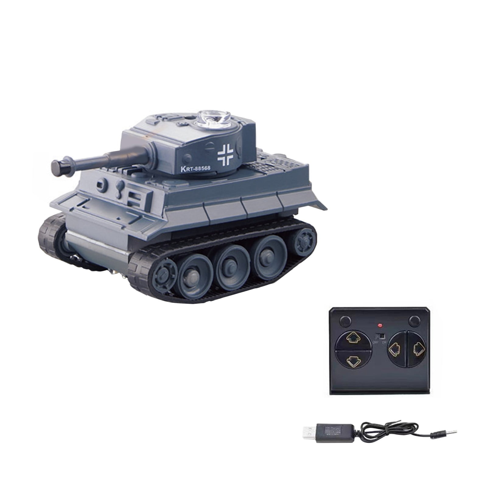 Fun Remote Control Tank Simulation Four-way Wireless Charging Children ...
