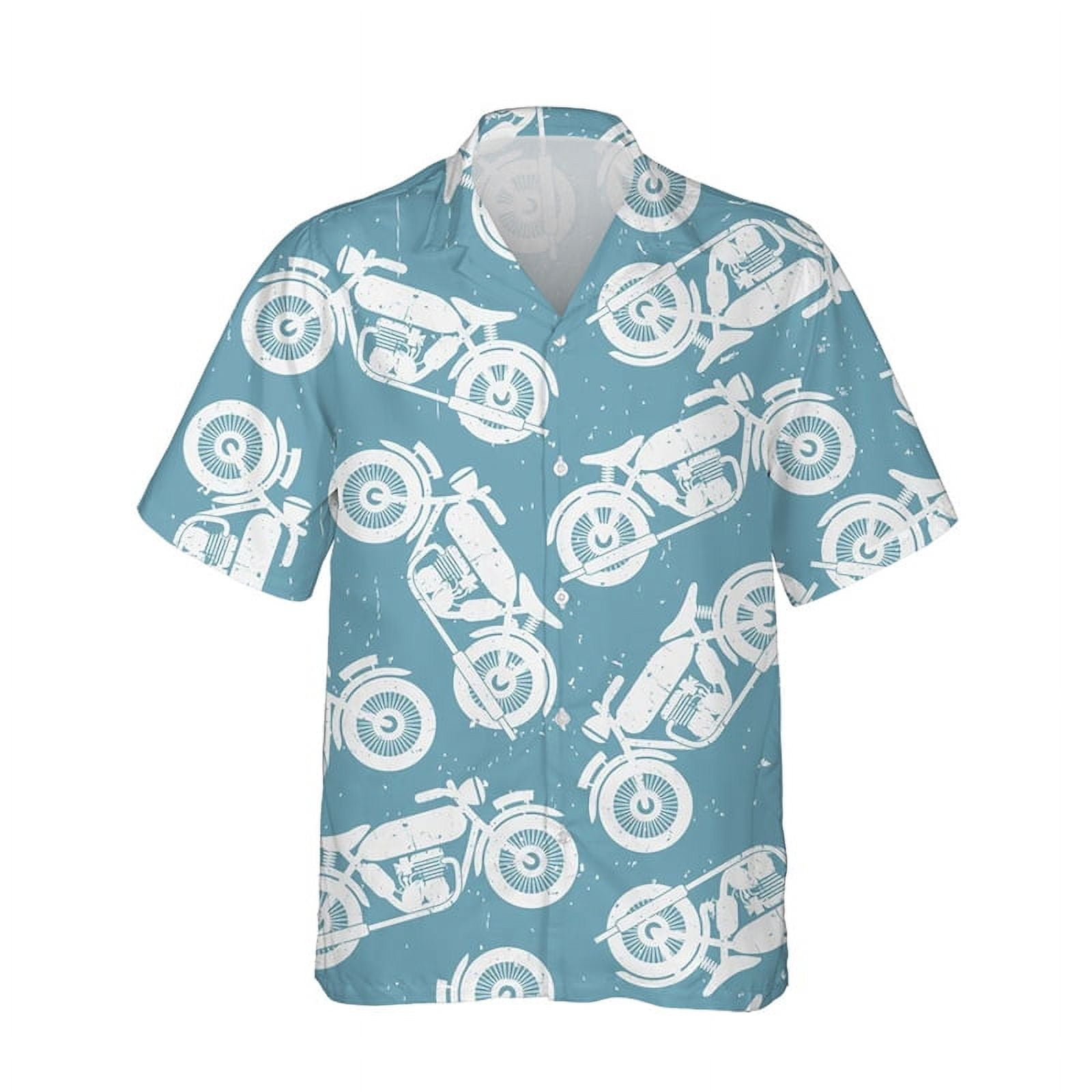 Fun Retro Men's Shirt 3d Vintage Motorcycle Oversized Tshirt For Men ...
