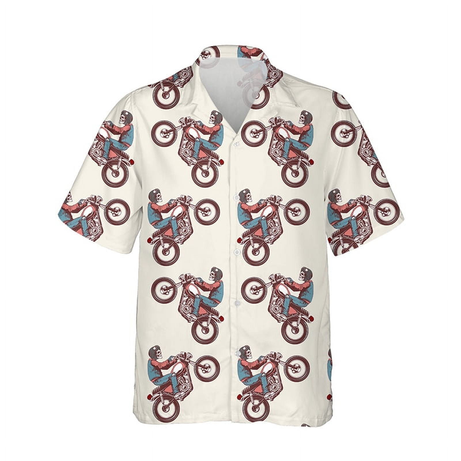 Fun Retro Men's Shirt 3d Vintage Motorcycle Oversized Tshirt For Men ...