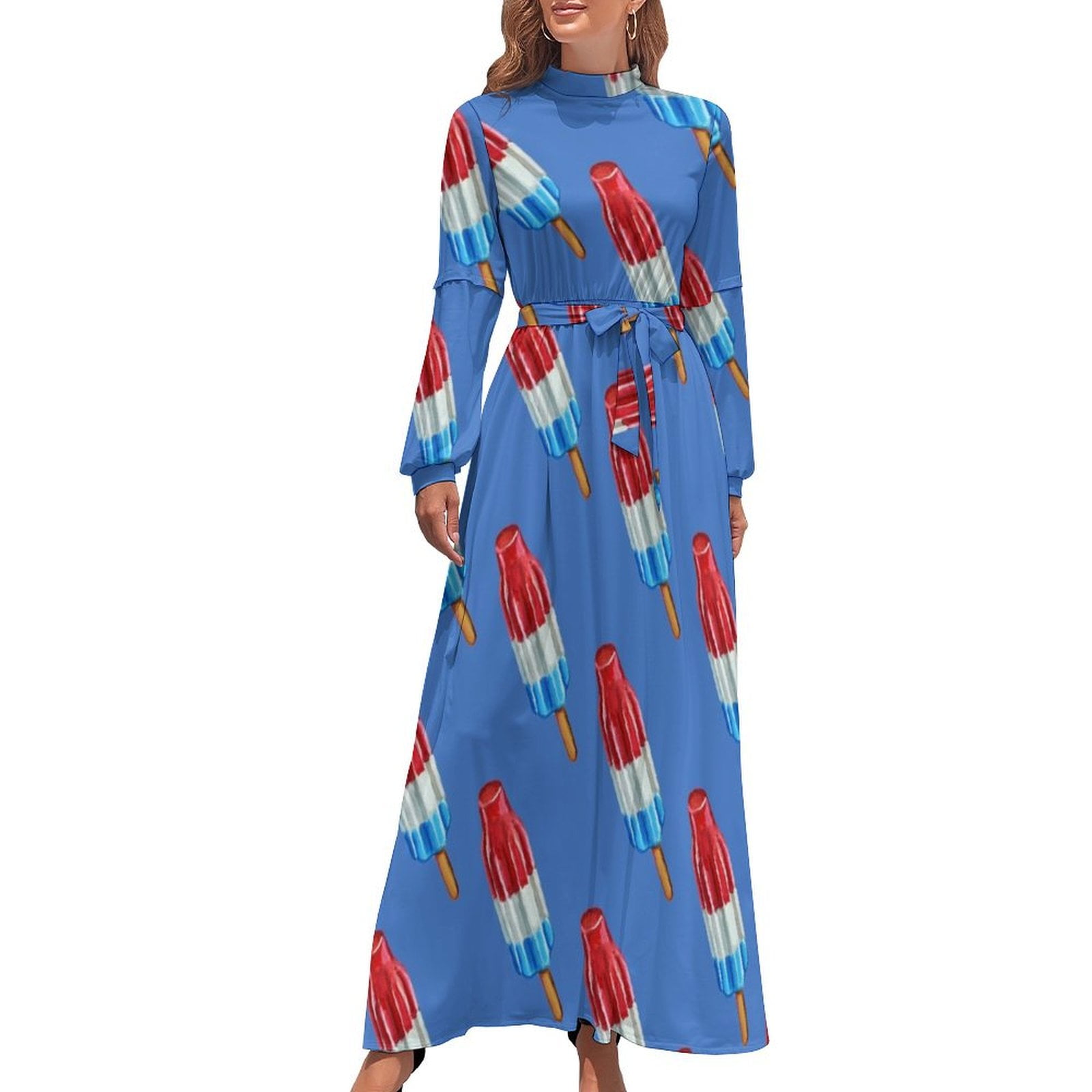 Fun Rocket Pop Popsicle Pattern Long Dress evening dresses luxury dress ...