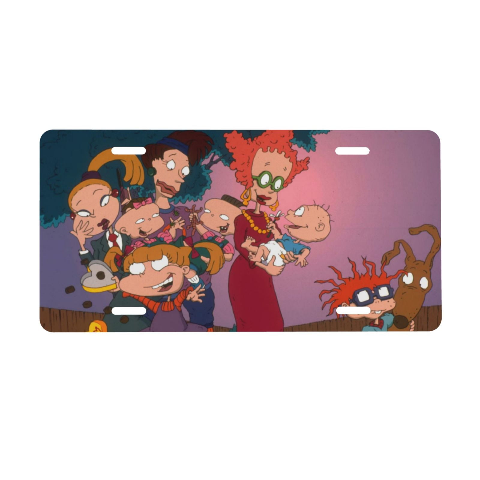 Fun Rugrats License Plate Cover Vanity Tag Decorative Aluminum Style ...