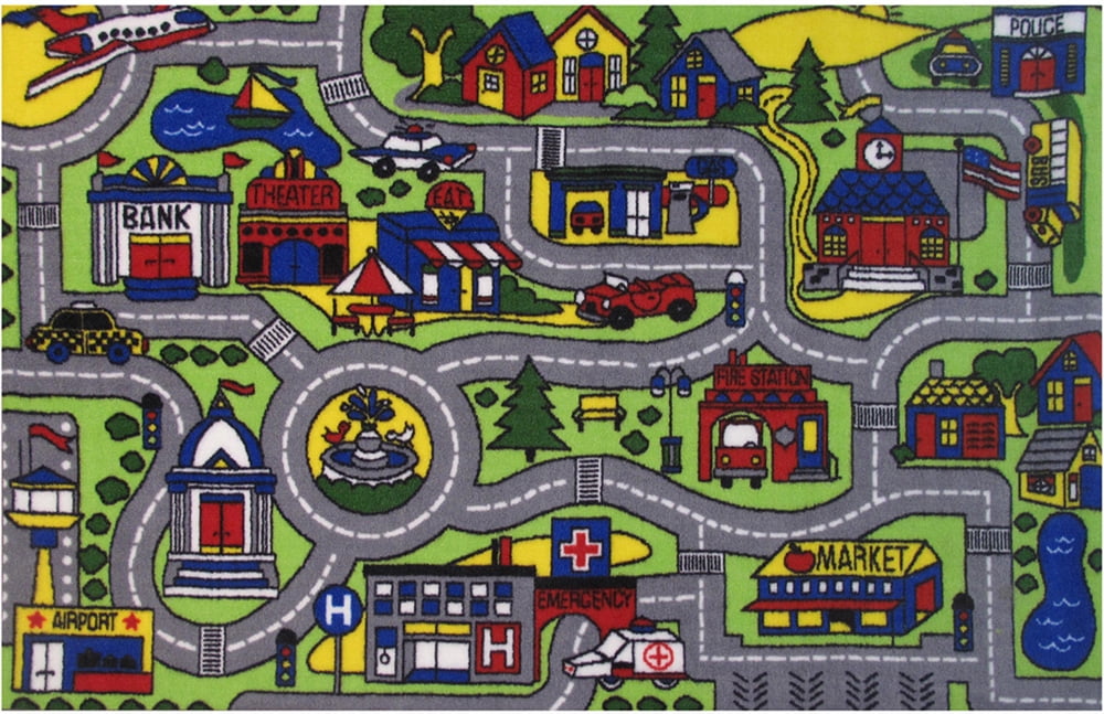 Fun Rugs Fun Time Collection Driving Time Area Rug-Size:6'8" x 10 ...