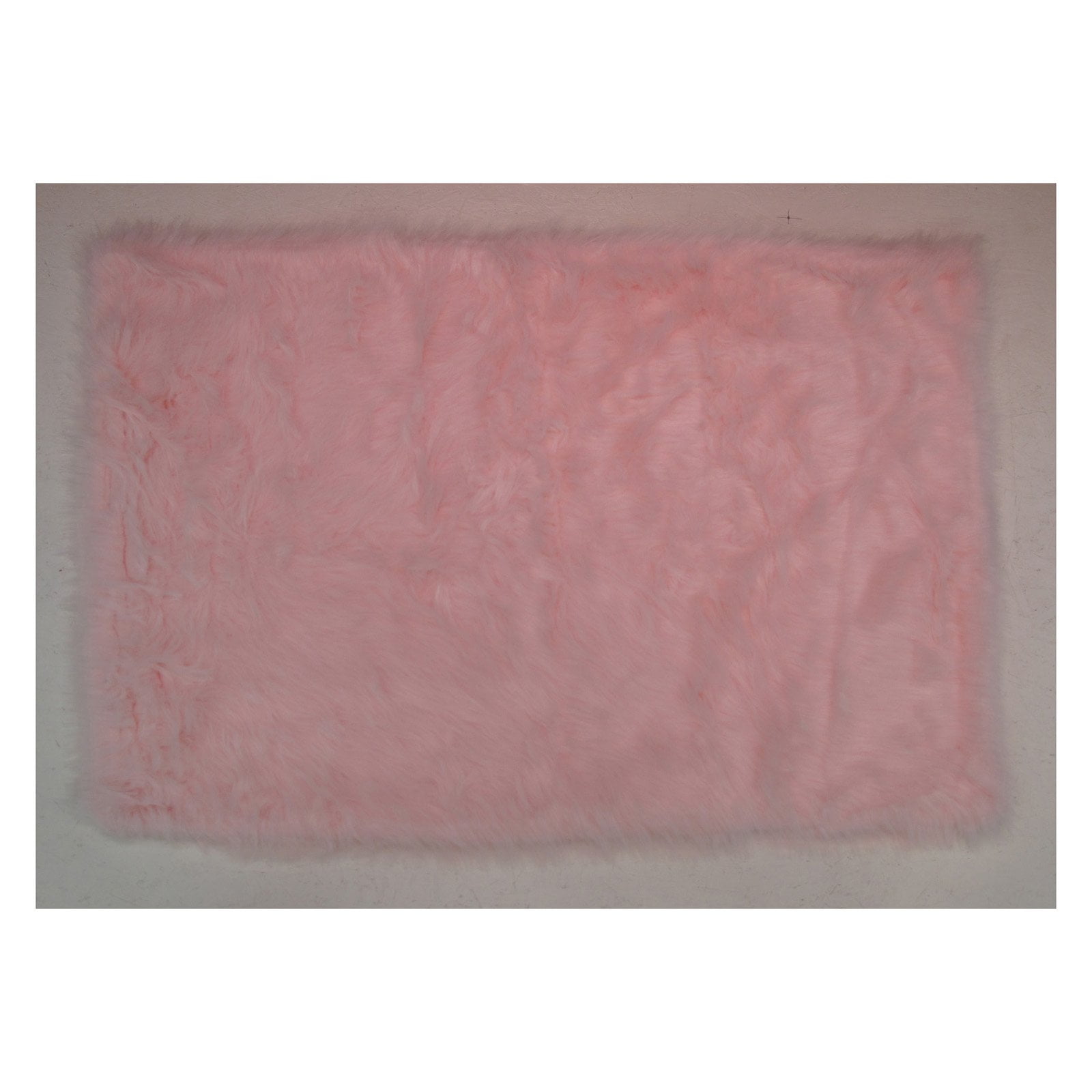 Flokati Acrylic 31"x47" Extra High Pile Tufted Area Rug in Light Pink ...