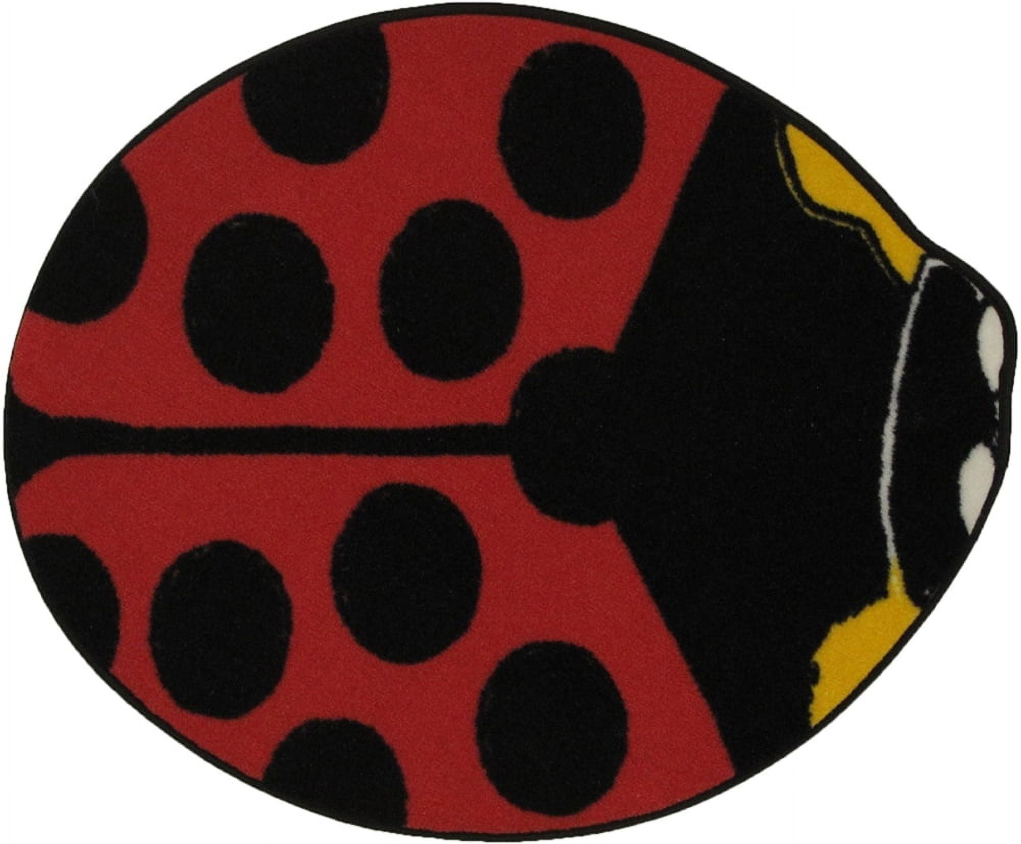 Fun Rugs Fun Time Shape Collection Red Lady Bug Area Rug-Size:35" x 39 ...