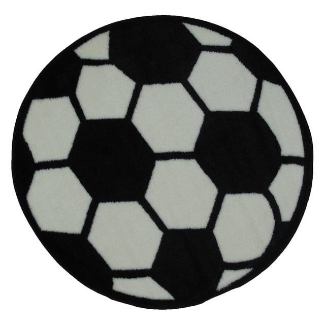 Fun Rugs Fun Time Shape FTS-007 Soccerball Area Rug - Multicolor ...