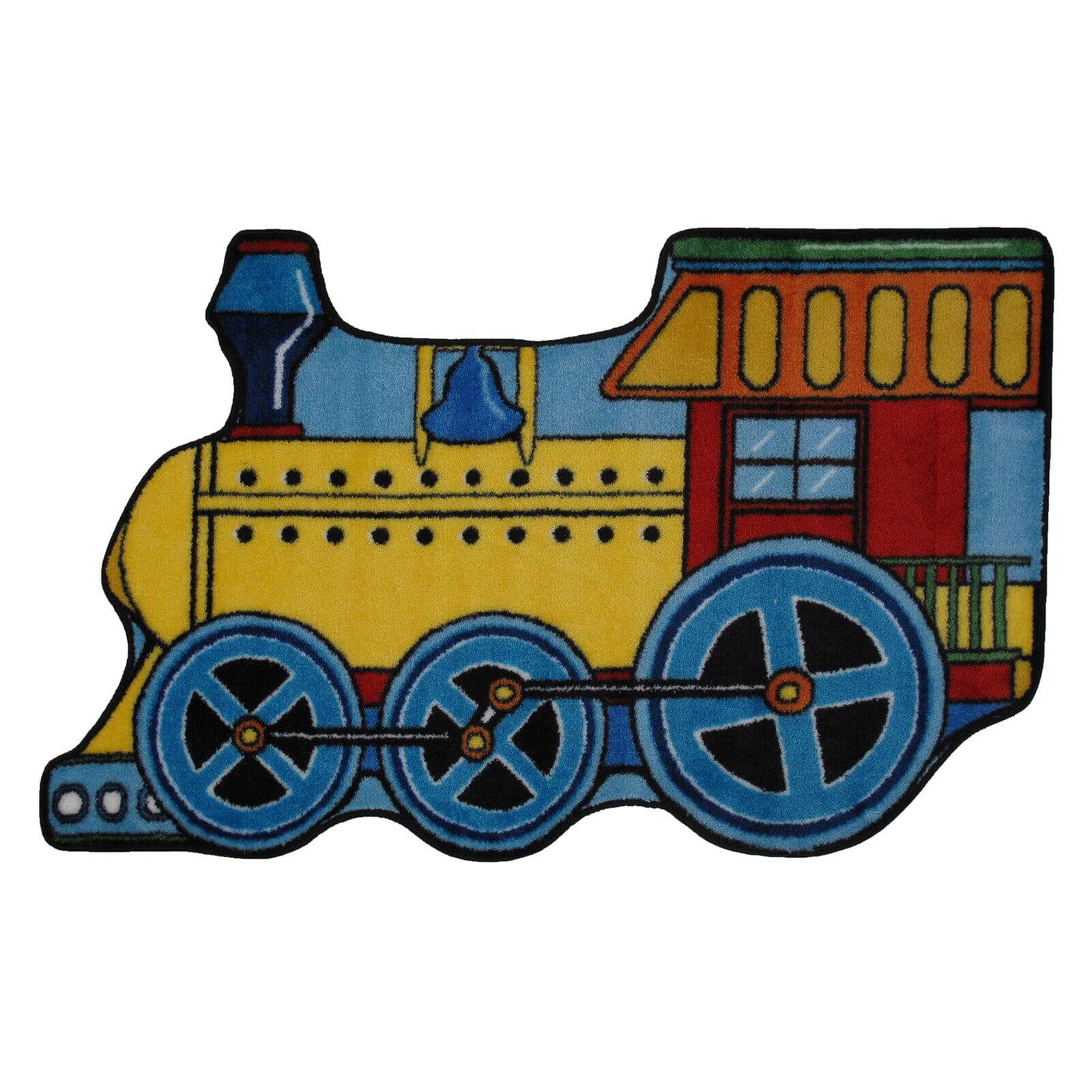 Fun Rugs Fun Time Shape FTS-133 Train Area Rug - Multicolor - Walmart.com