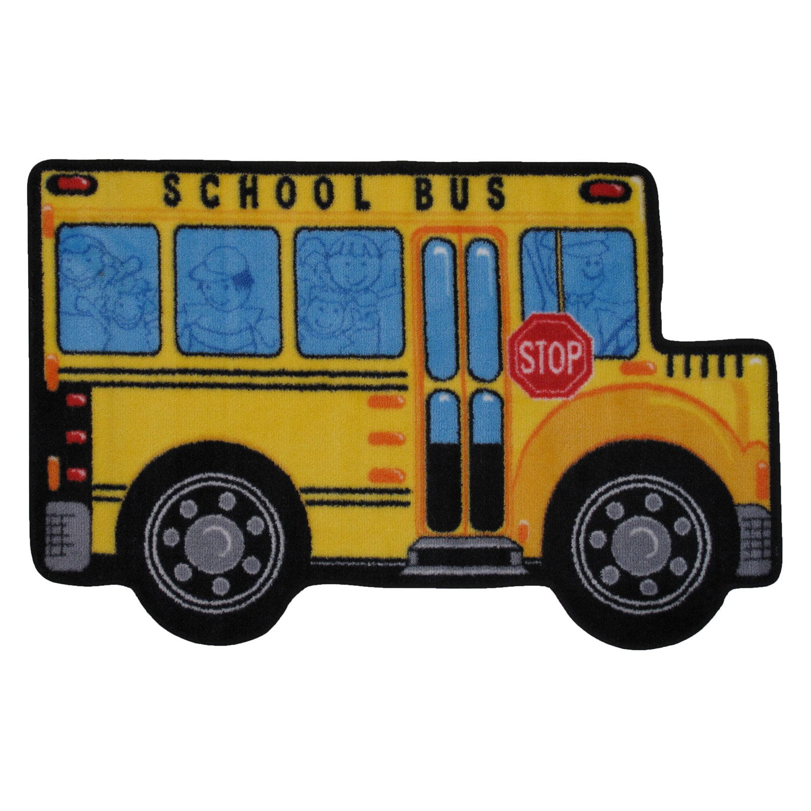 Fun Rugs Fun Time Shape FTS-142 School Bus Area Rug - Multicolor ...