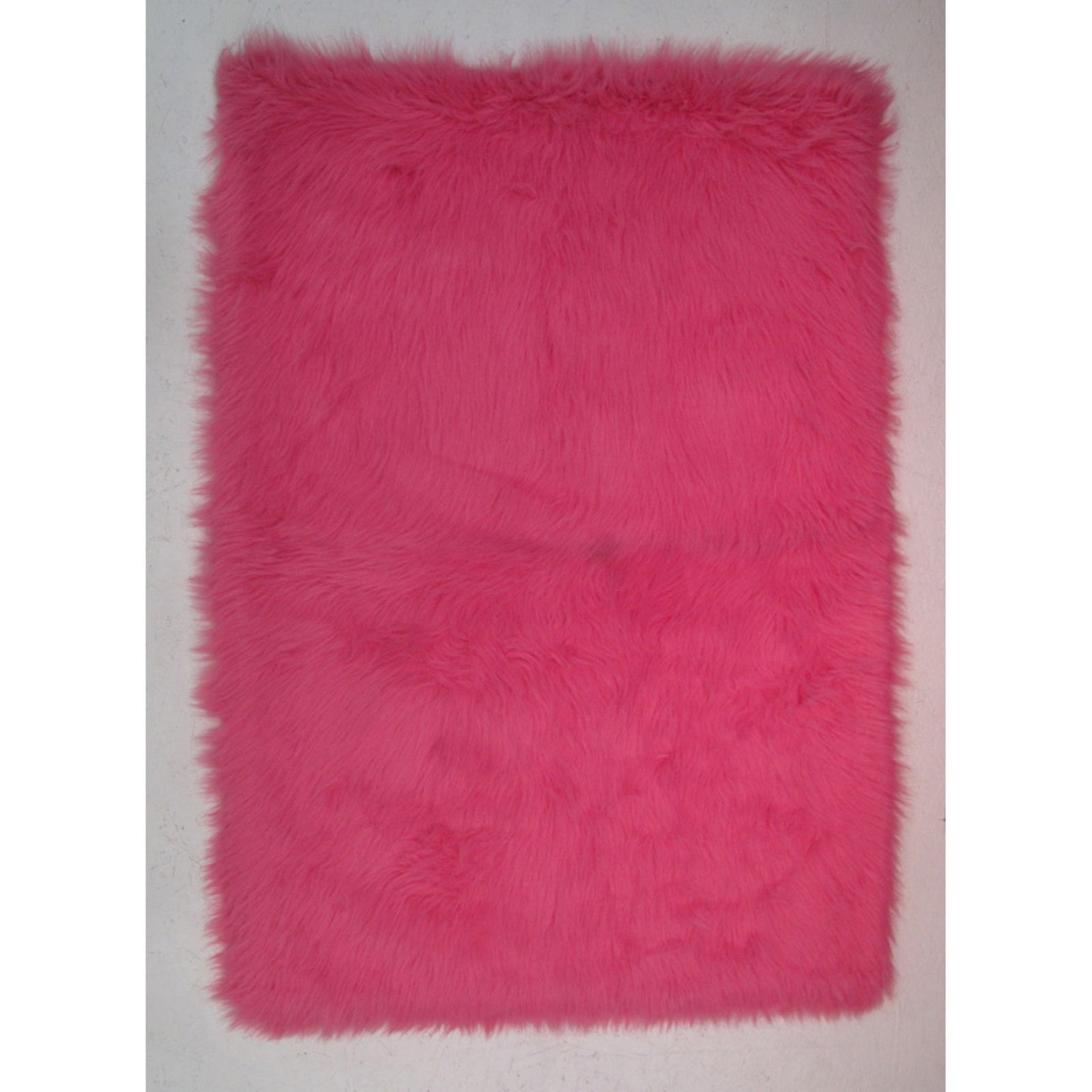 Fun Rugs Flokati Collection Hot Pink Area Rug-Size:39" x 58" - Walmart.com