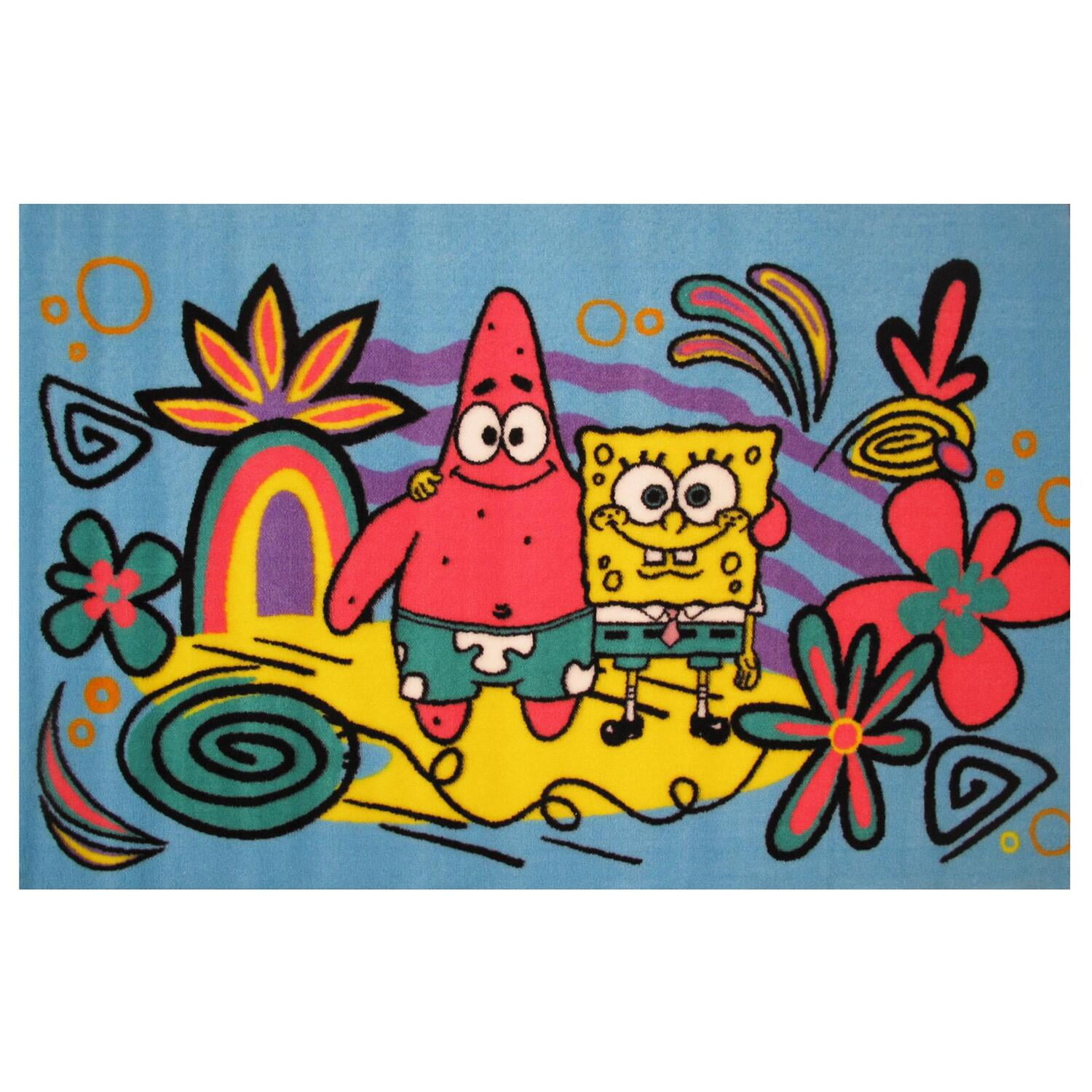 Fun Rugs Nickelodeon Spongebob & Patrick Kids Rugs 19" x 29" Rug ...