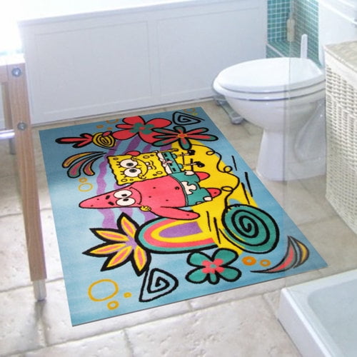 Fun Rugs Nickelodeon Spongebob & Patrick Kids Rugs 19" x 29" Rug ...