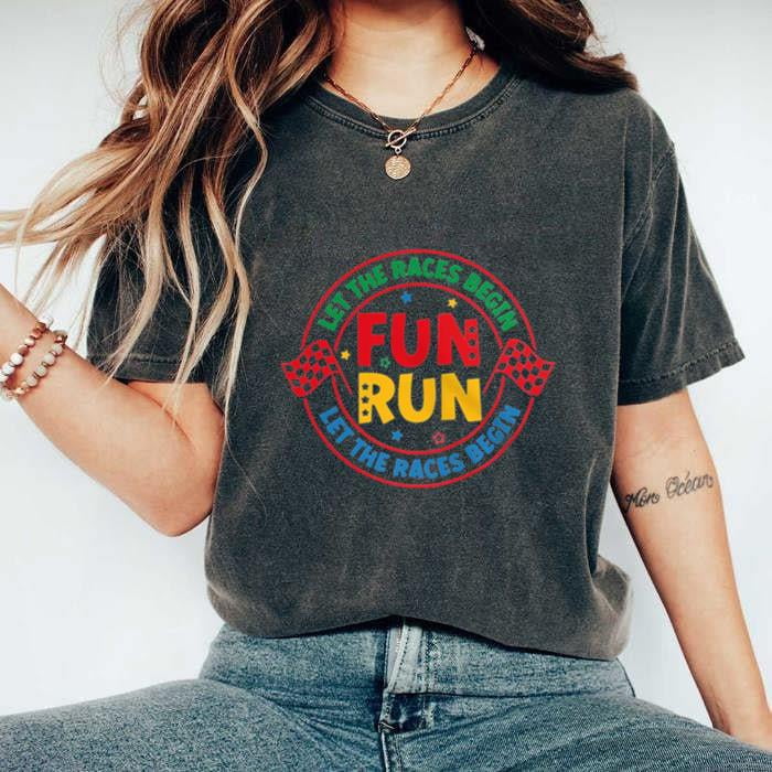 Fun Run Comfort Color Comfort Color T-Shirt , Exciting School Sports ...