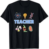 Fun Science Teacher Vibe Graphic Art Tee Back To School Top - Walmart.com