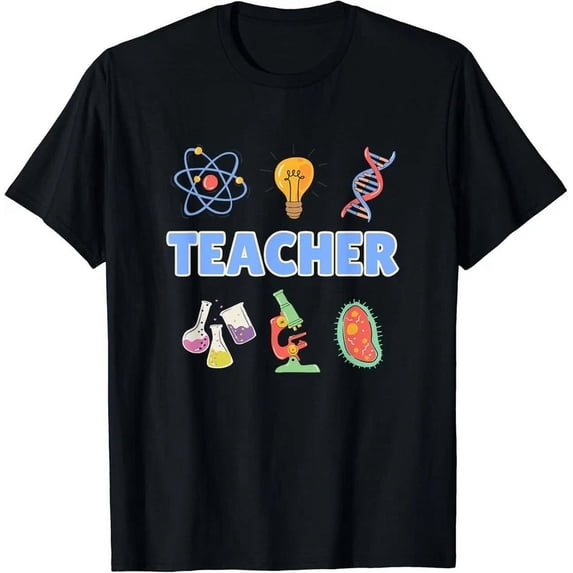 Fun Science Teacher Vibe Graphic Art Tee Back To School Top - Walmart.com