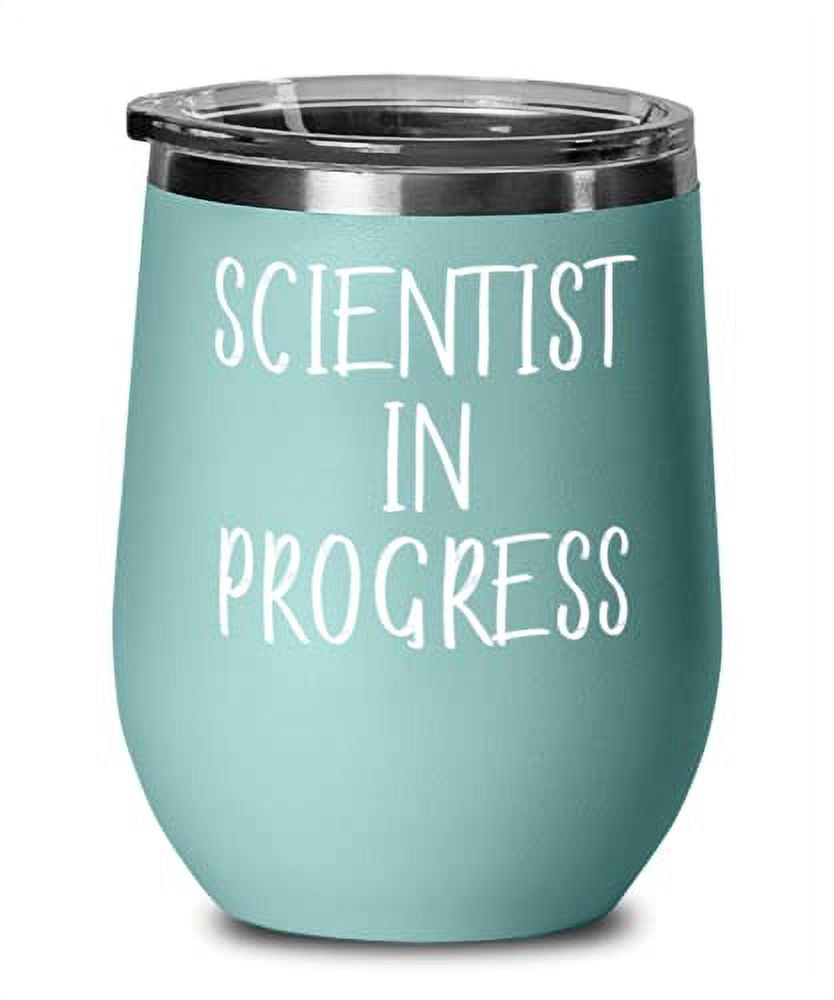 Fun Scientist, Scientist in Progress, Graduation Wine Glass For ...