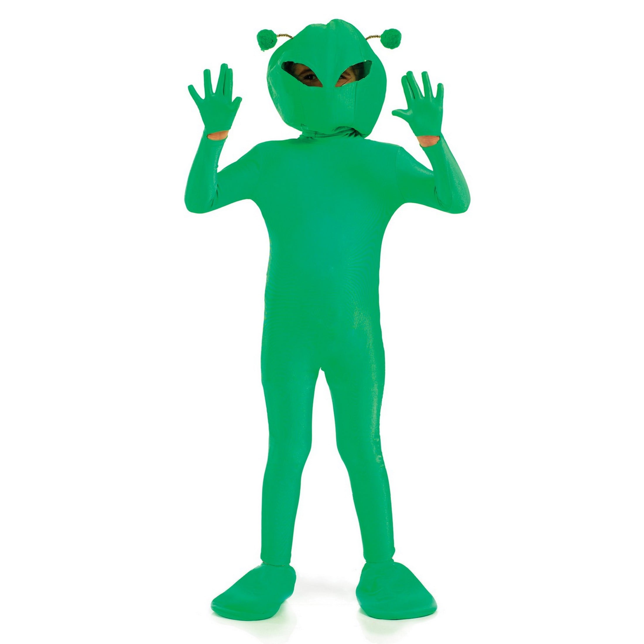 Fun Shack Kids Alien Costume Boys Girls Green Martian Fancy Dress Space ...