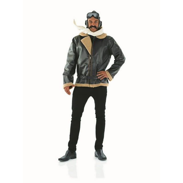 Fun Shack Mens WW2 Fighter Pilot Costume Adult 1940s Army Aviator ...