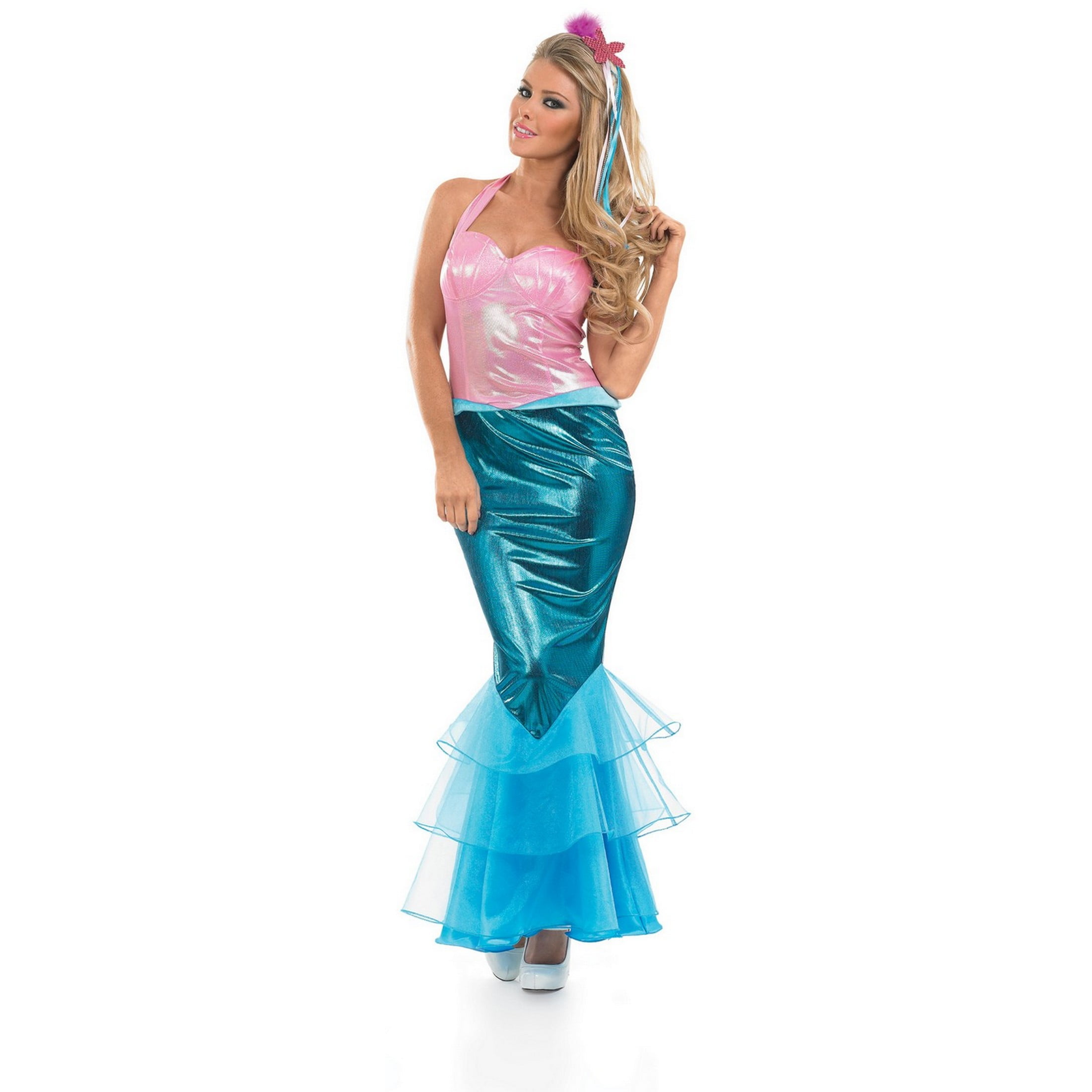 Fun Shack Womens Little Mermaid Costume Ladies Fairy Princess Fairytale ...