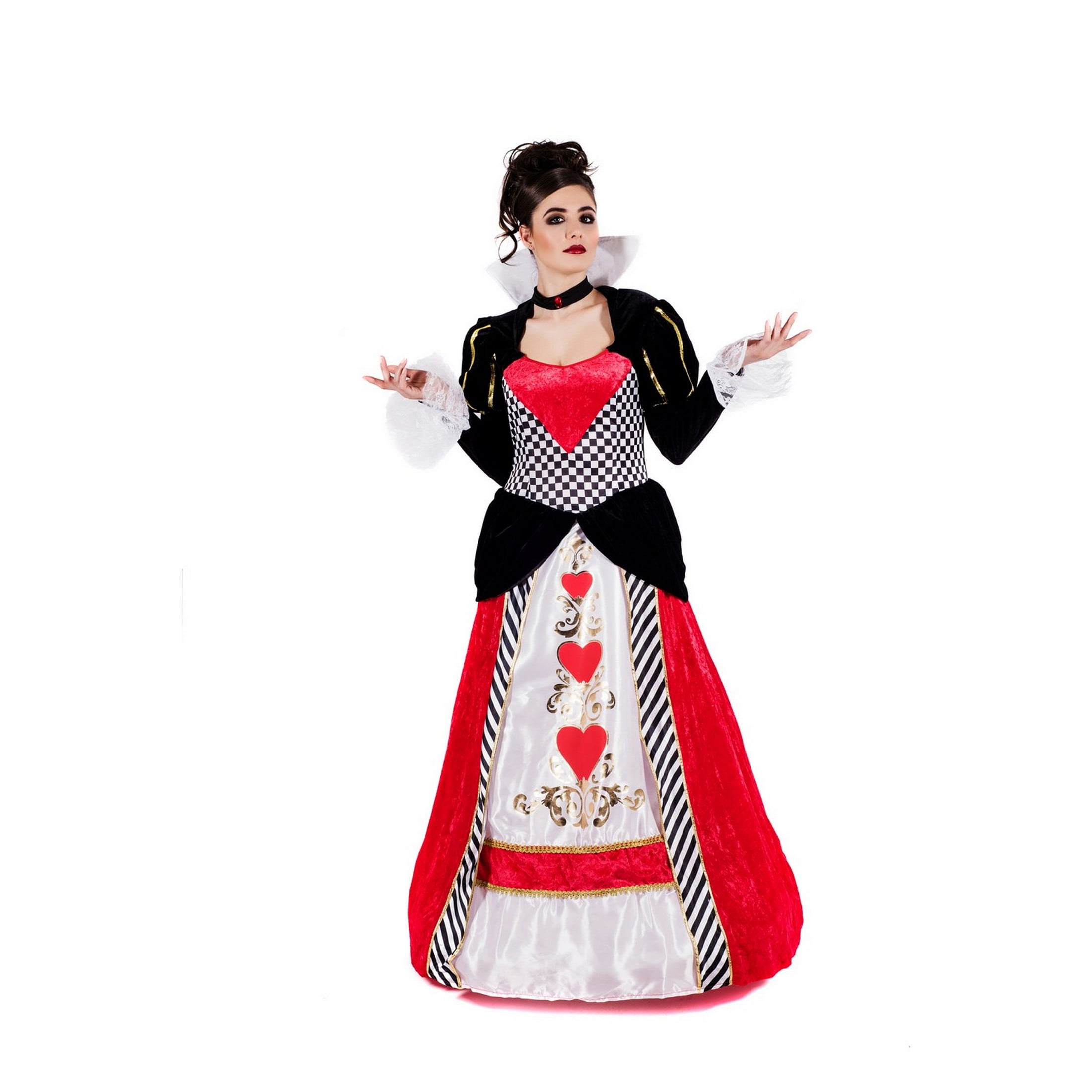 Fun Shack Womens Queen of Hearts Costume Ladies Fairytale Fancy Dress ...