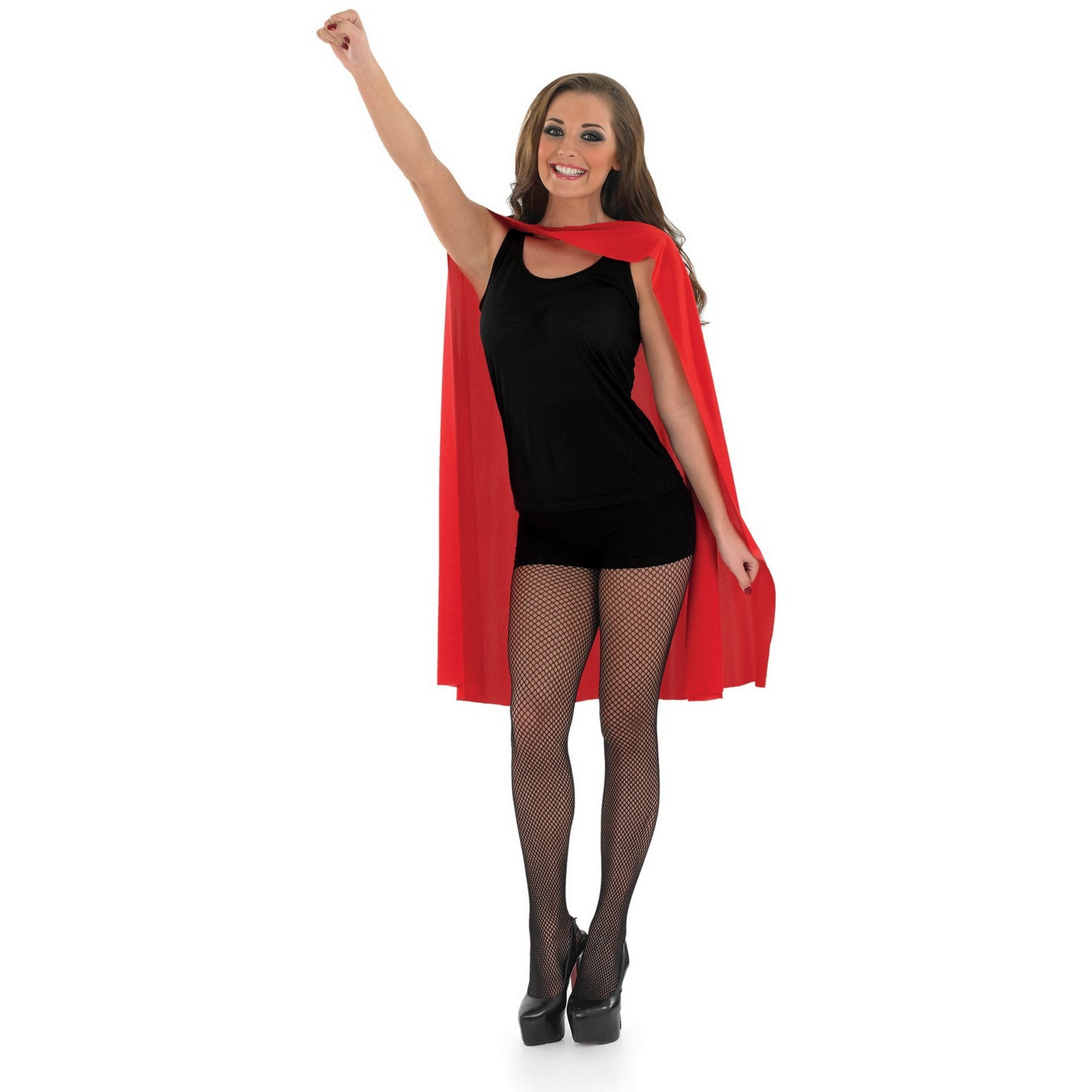 Fun Shack Womens Red Superhero Cape Ladies Hero Vampire Halloween ...