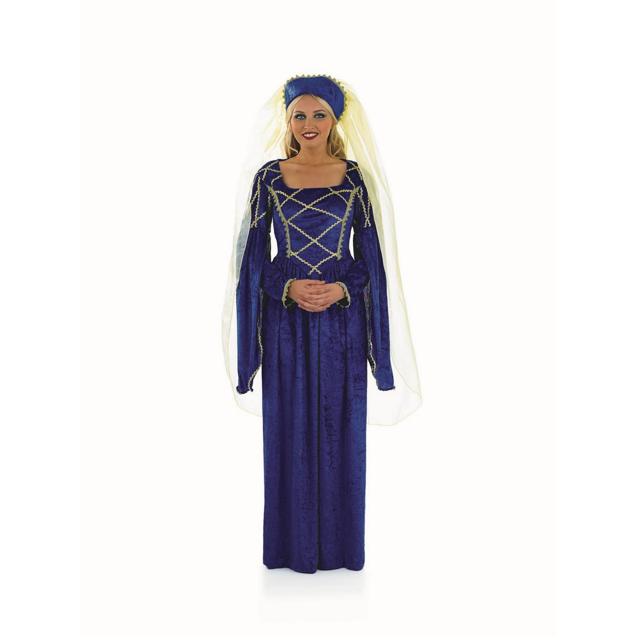 Fun Shack Womens Tudor Queen Costume Ladies Medieval Princess Lady ...