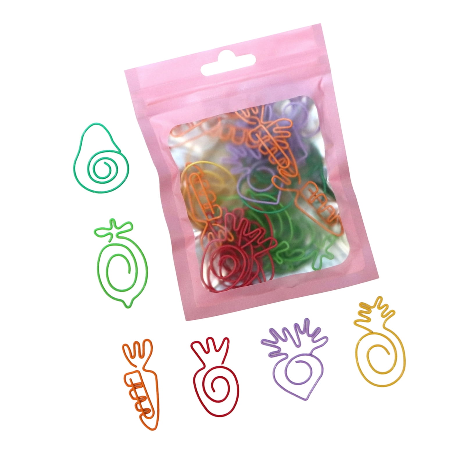 Fun Shaped Paper Clips 20-60mm Assorted Color Metal Clip File Organiser ...