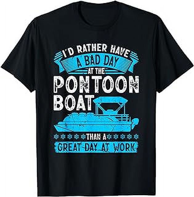 Fun Ship Captain, Pontooning Pontoon Boat Captain T-Shirt - Walmart.com