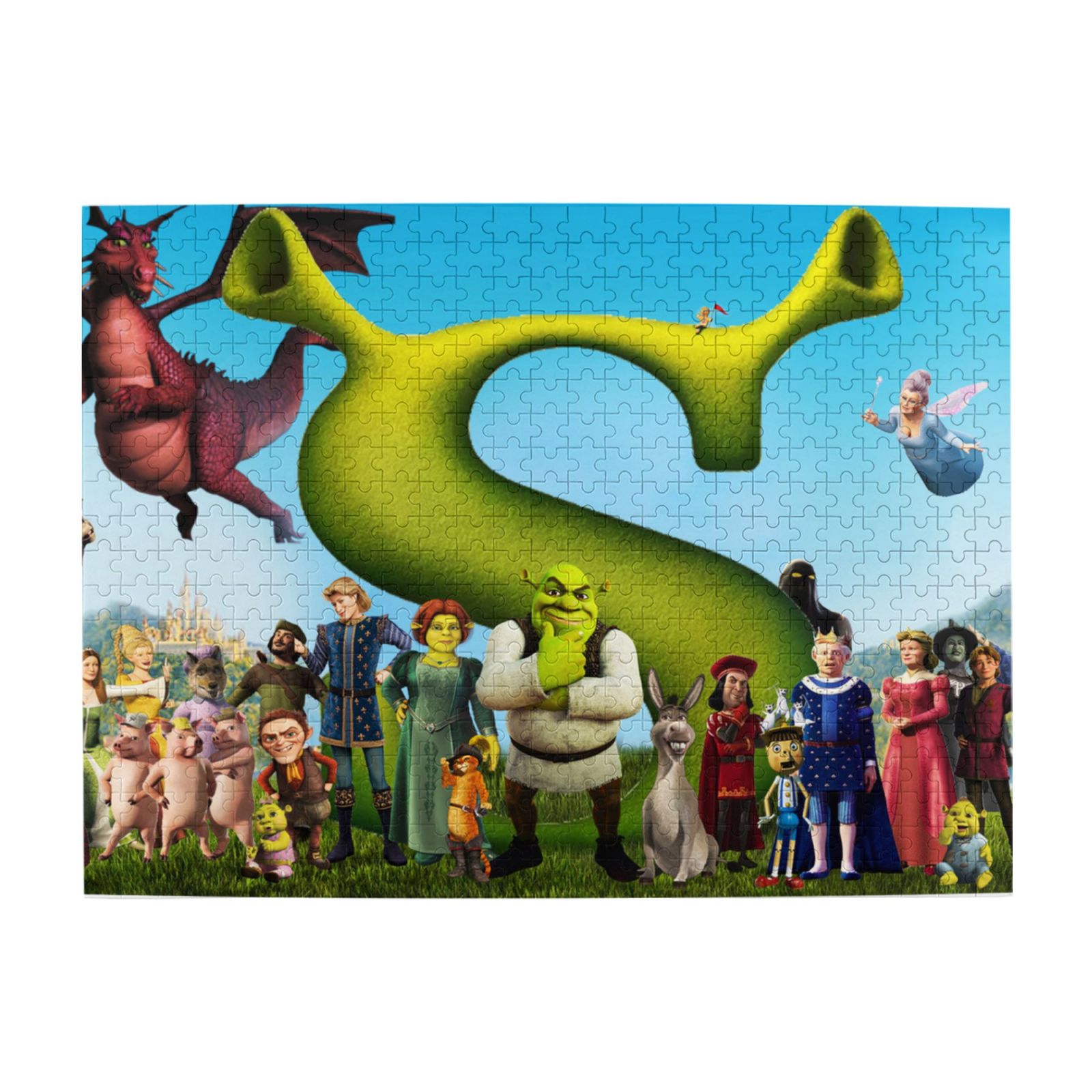 Fun Shrek Wooden Jigsaw Puzzles Accessories Intellectual Decompressing ...