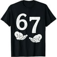 Fun Six Seven 6 7 Funny 67 Gen Alpha Slang 6-7 Meme School T-Shirt ...