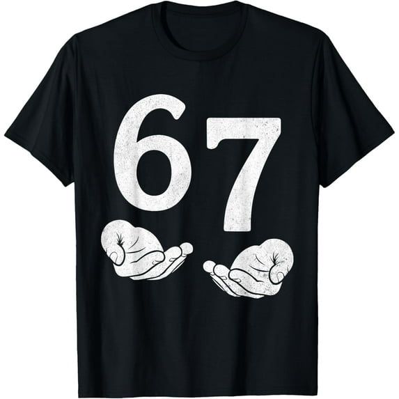 Fun Six Seven 6 7 Funny 67 Gen Alpha Slang 6-7 Meme School T-Shirt ...