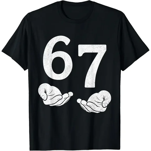 Fun Six Seven 6 7 Funny 67 Gen Alpha Slang 6-7 Meme School T-Shirt ...