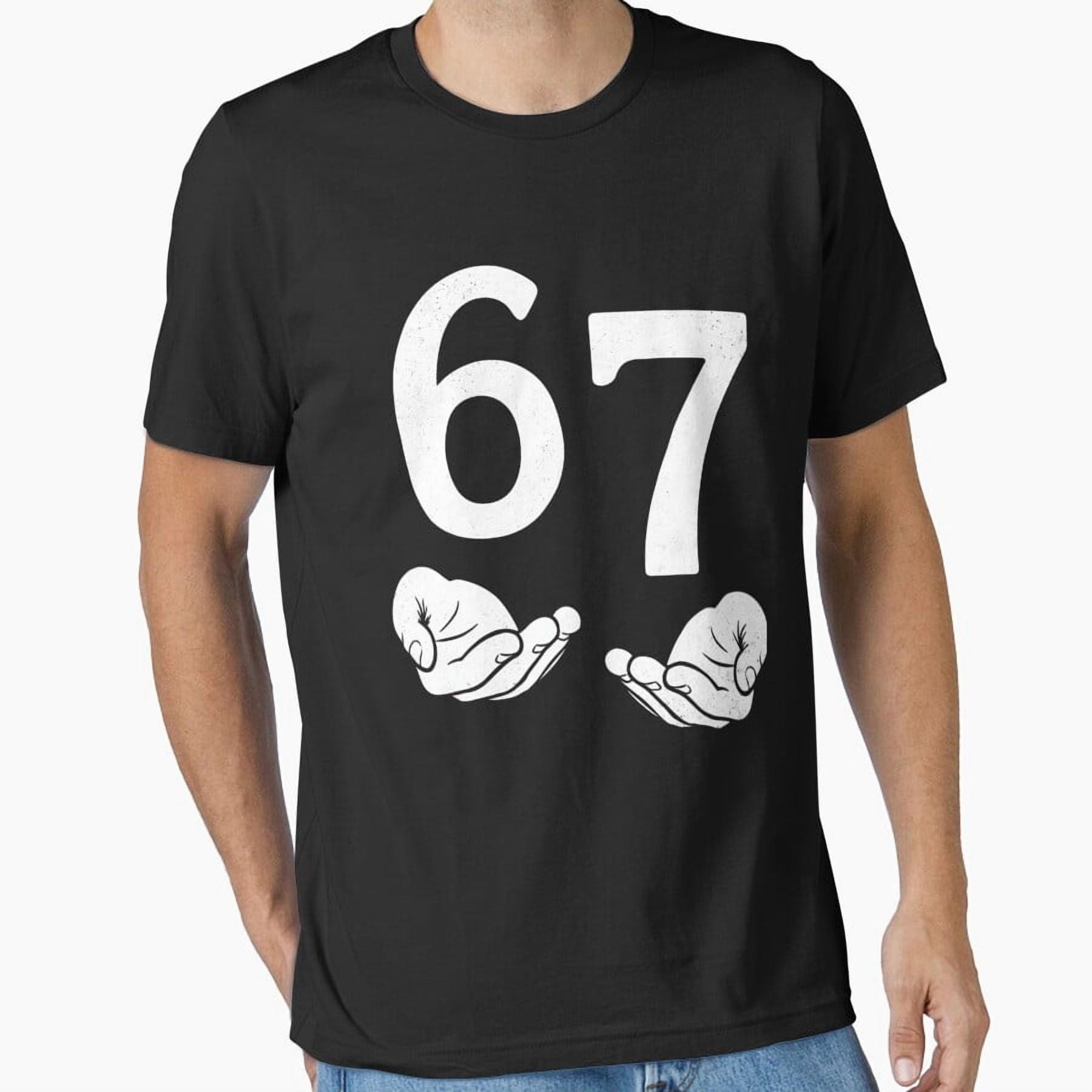 Fun Six Seven 6 7 Funny 67 Gen Alpha Slang Meme School Essential Tee ...