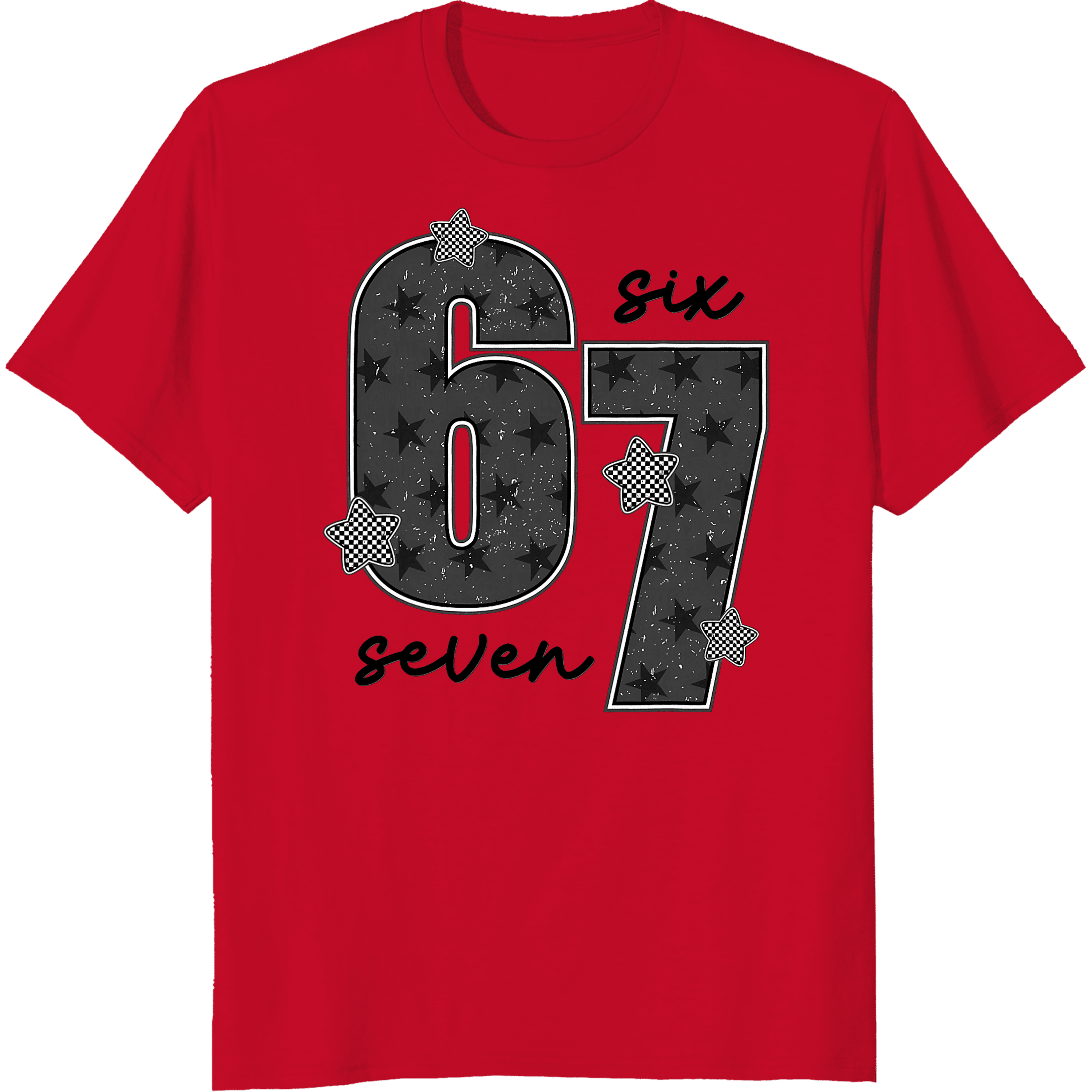 Fun Six Seven 6 7 Star Viral Meme T-Shirt ,Full Sizes S-5XL - Walmart.com