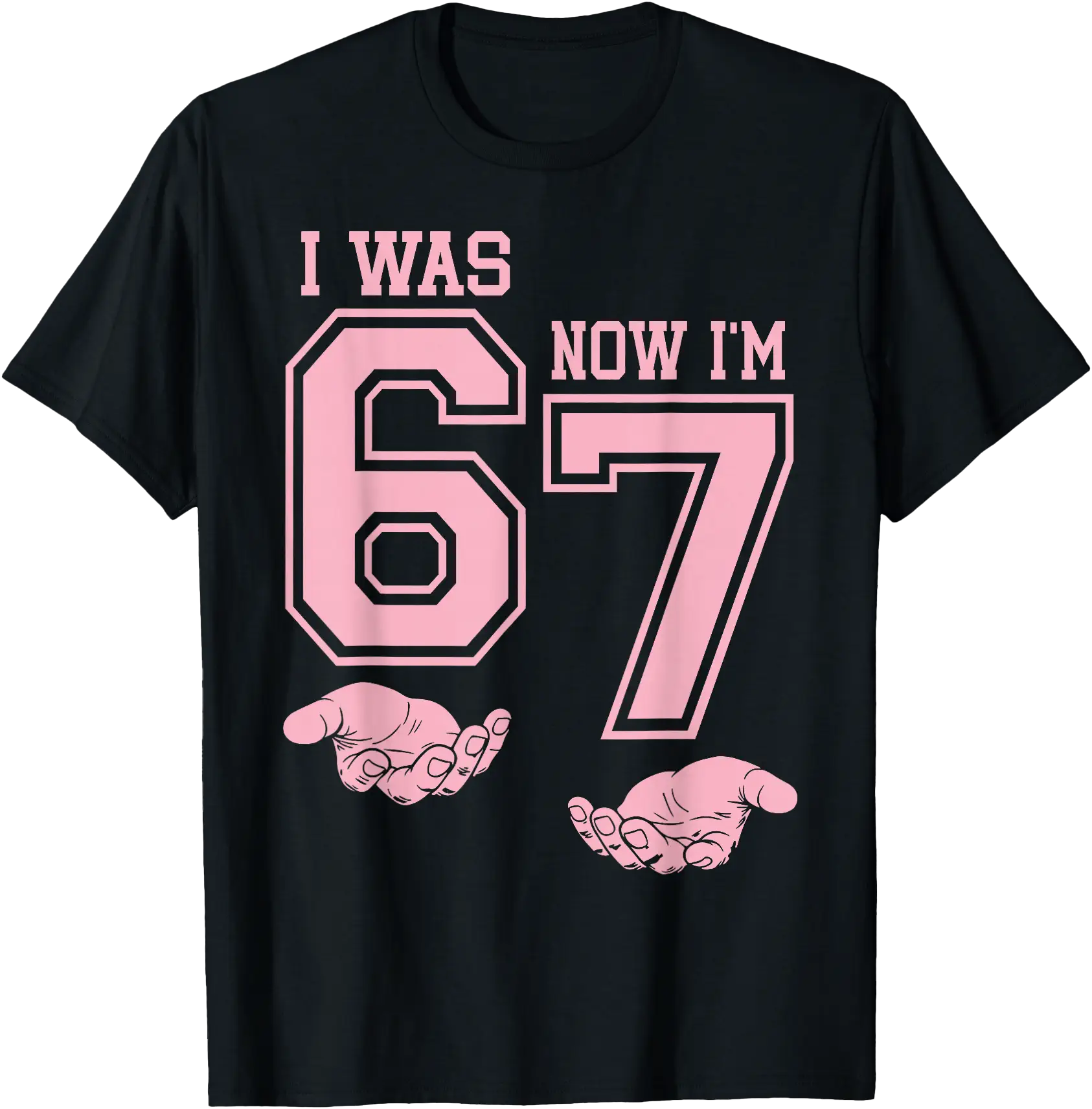 Fun Six Seven Meme 7 Year Old Birthday T-Shirt for Celebrating ...