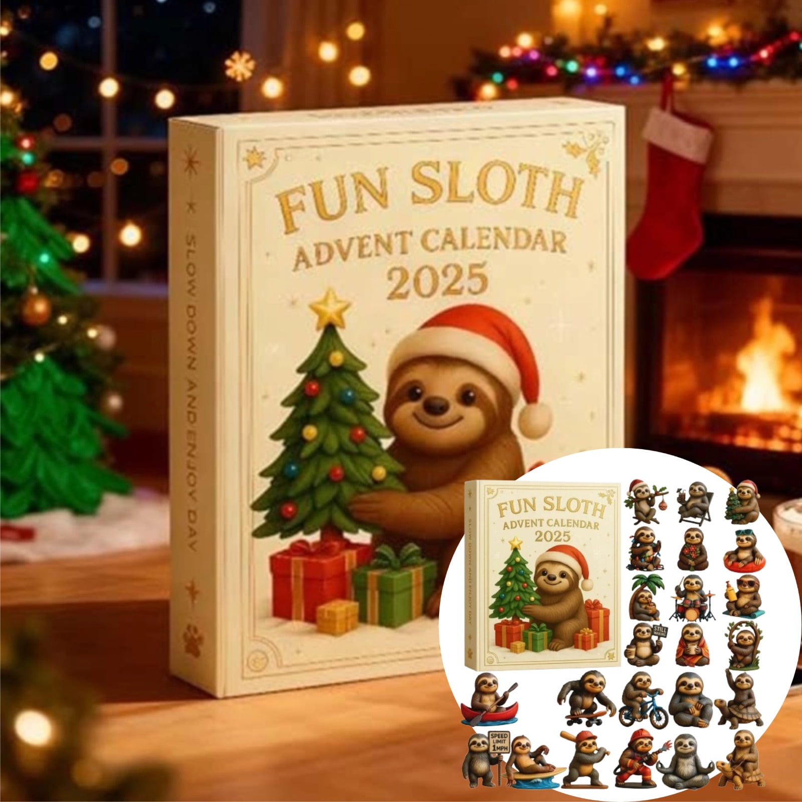 Fun Sloth Advent Calendar 2025, Adorable Sloth-Themed Christmas ...