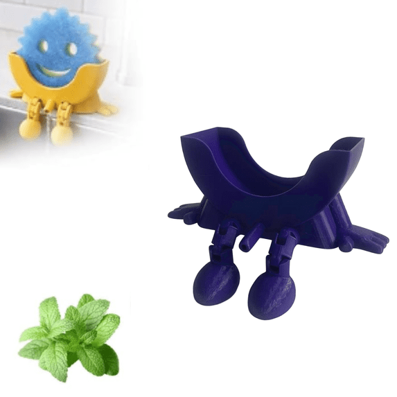 Fun Smiley Face Sponge Holder for Kitchen Sink, 3d Printing Countertop ...