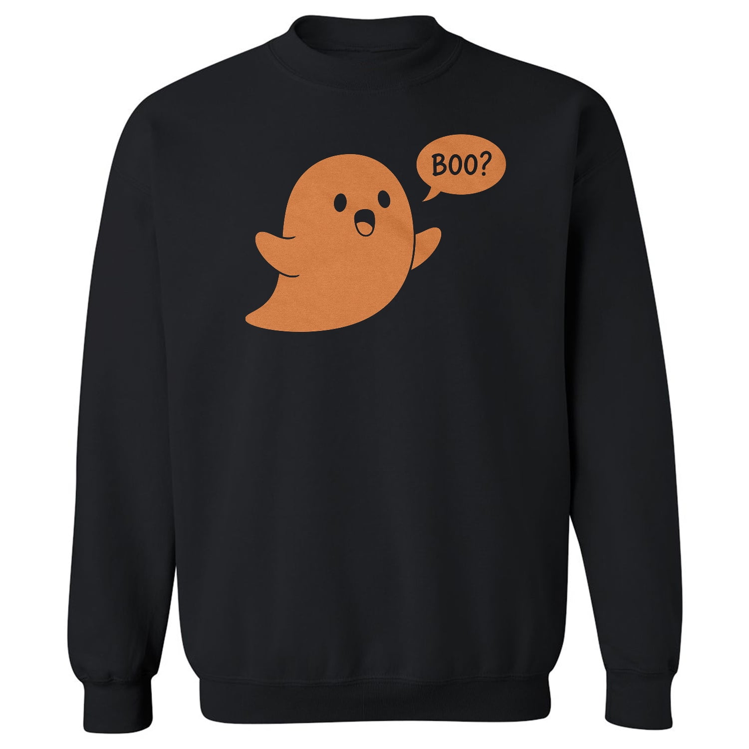 Fun Spooky Ghost BOO? - Cute Halloween Graphic Unisex Crewneck ...