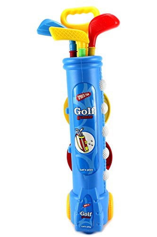 Fun Sport Children's Kid's Toy Golf Set w/ 4 Balls, 3 Clubs, 2 Practice ...